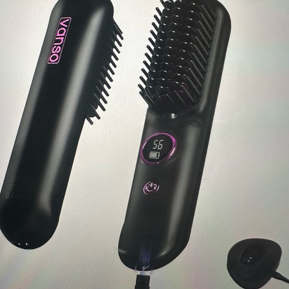 Hair | Vanso Black Hair Straightening Brush | Poshmark